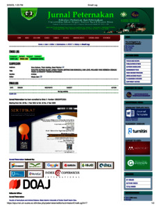 Korespondensi_KUALITAS NUTRISI SILASE LIMBAH PISANG (BATANG DAN BONGGOL) DAN LEVEL MOLASES YANG ...